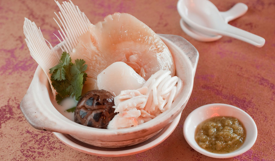 Sopa de "buche" de pescado