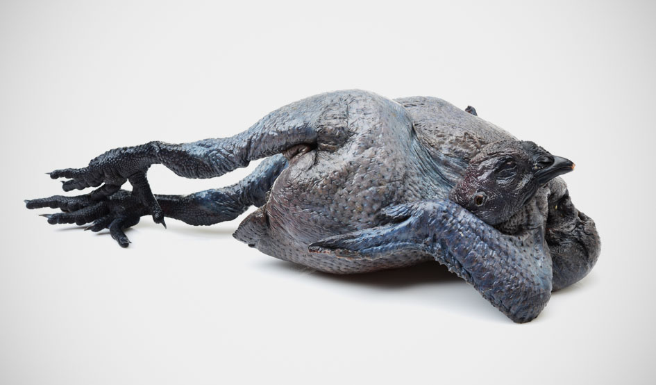 El detrás de la comida negra